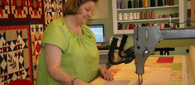 Our Statler Stitcher on the Gammill quilting machine has been busy