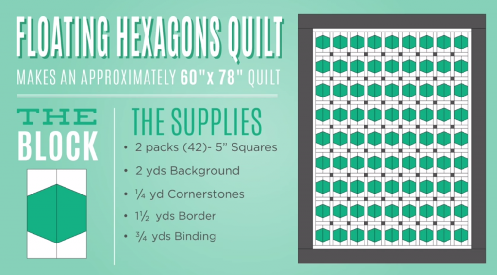 New Friday Tutorial: The Floating Hexagons Quilt | Missouri Star Blog
