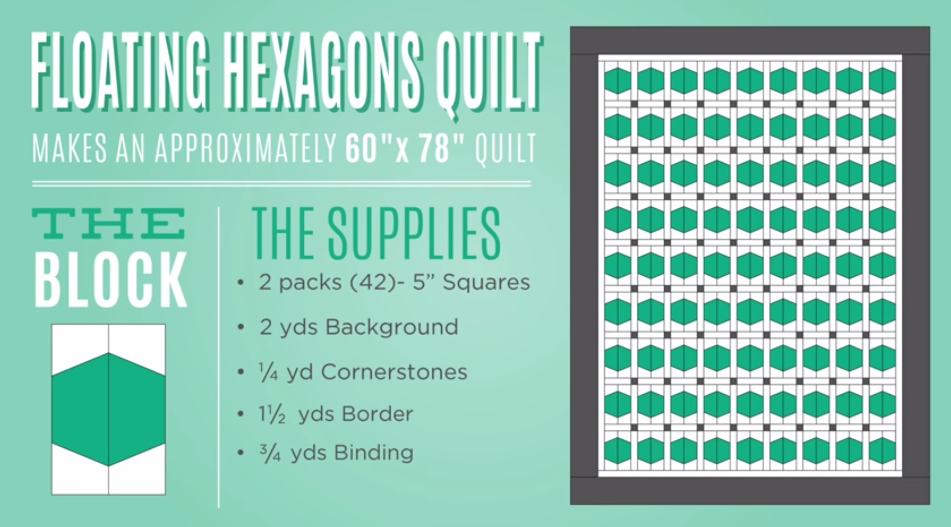 New Friday Tutorial: The Floating Hexagons Quilt | Missouri Star Blog
