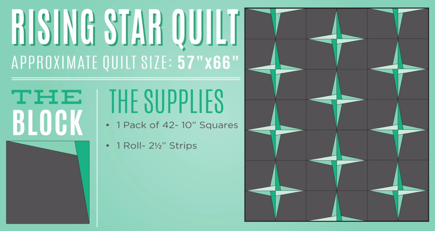 New Friday Tutorial: The Rising Star Quilt | Missouri Star Blog