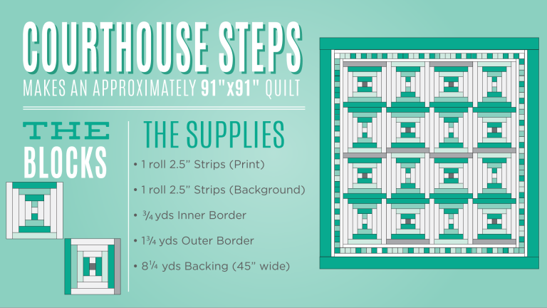 New Friday Tutorial: The Courthouse Steps Quilt | Missouri Star Blog