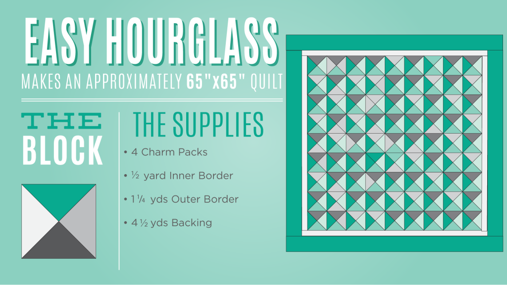 New Friday Tutorial: The Super Easy Hourglass Quilt | Missouri Star Blog