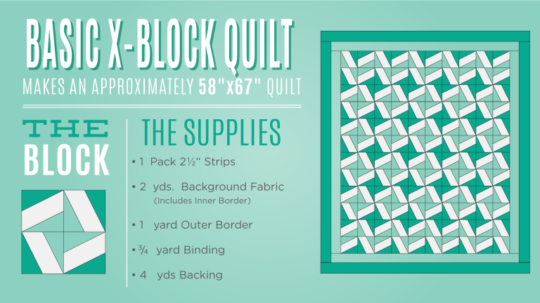New Friday Tutorial: The Basic X Block Ruler Quilt | Missouri Star Blog