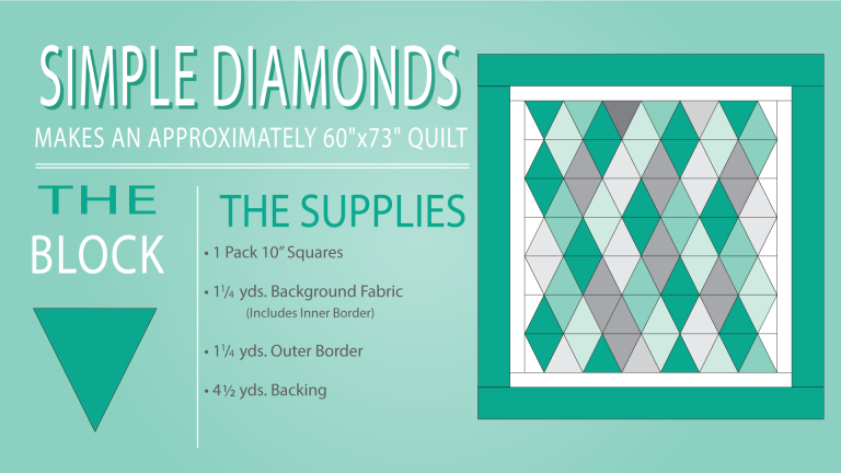 New Friday Tutorial: The Simple Diamond Quilt | Missouri Star Blog