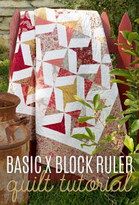 New Friday Tutorial: The Basic X Block Ruler Quilt | Missouri Star Blog