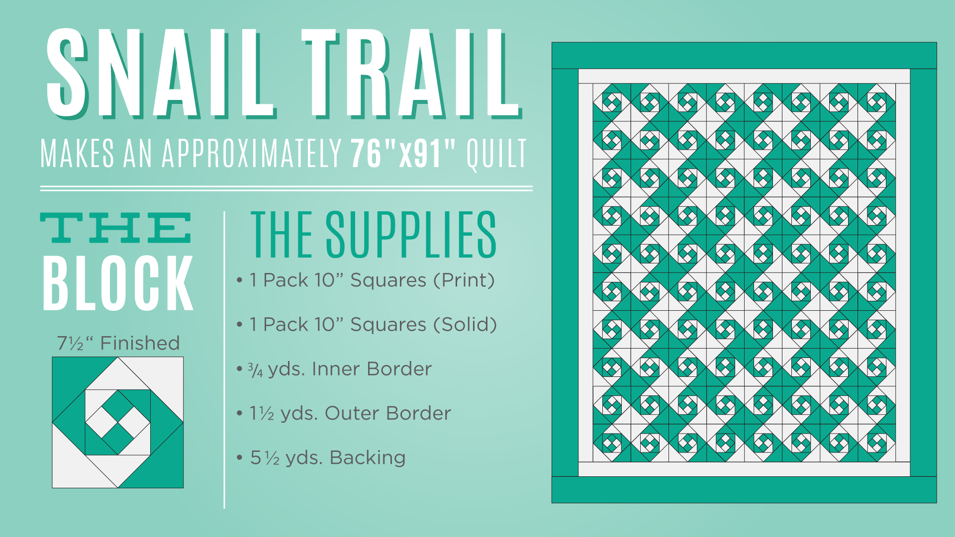 Snail Trail Quilt | Missouri Star Blog