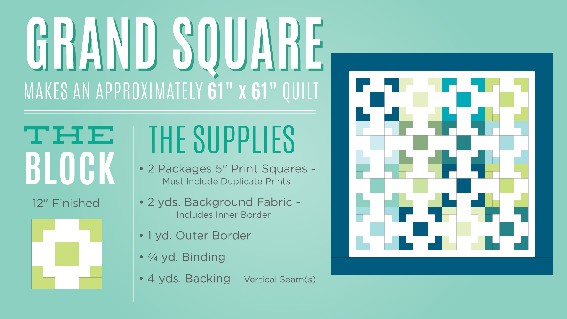 Grand Square Quilt Tutorial | Missouri Star Blog