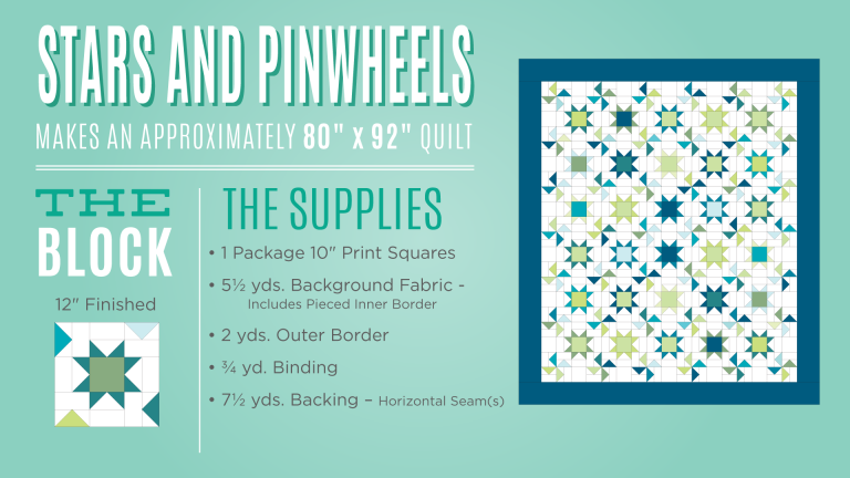 Stars & Pinwheels Quilt | Missouri Star Blog
