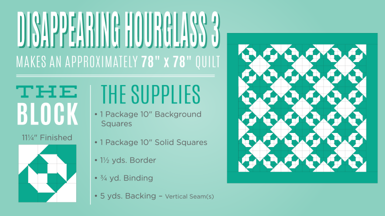 Disappearing Hourglass 3 Quilt | Missouri Star Blog