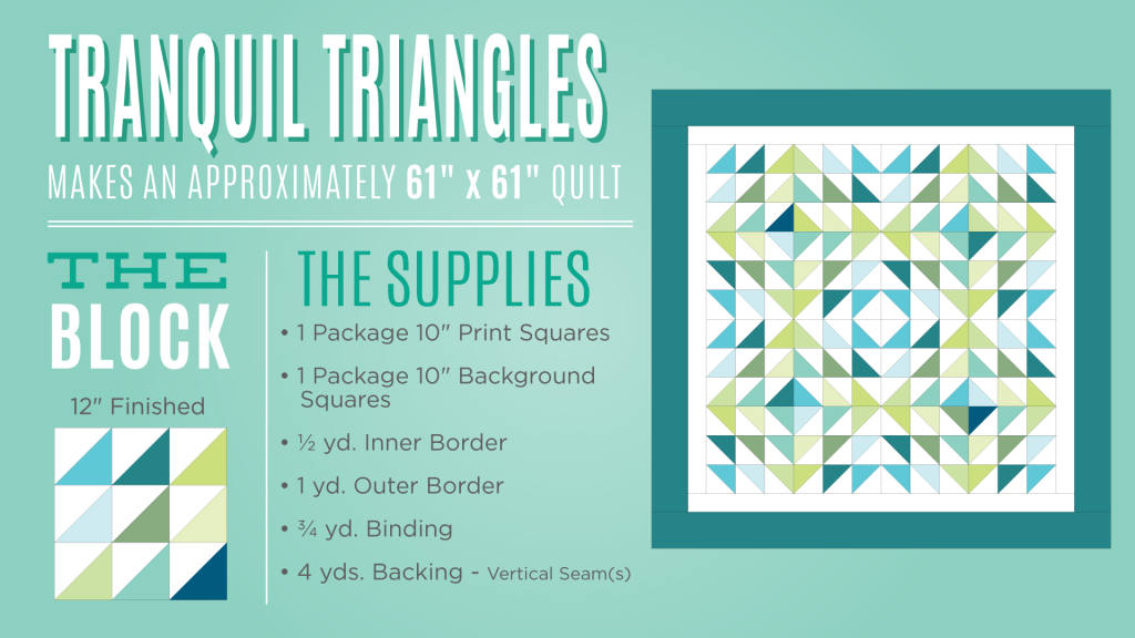 Tranquil Triangles Quilt | Missouri Star Blog