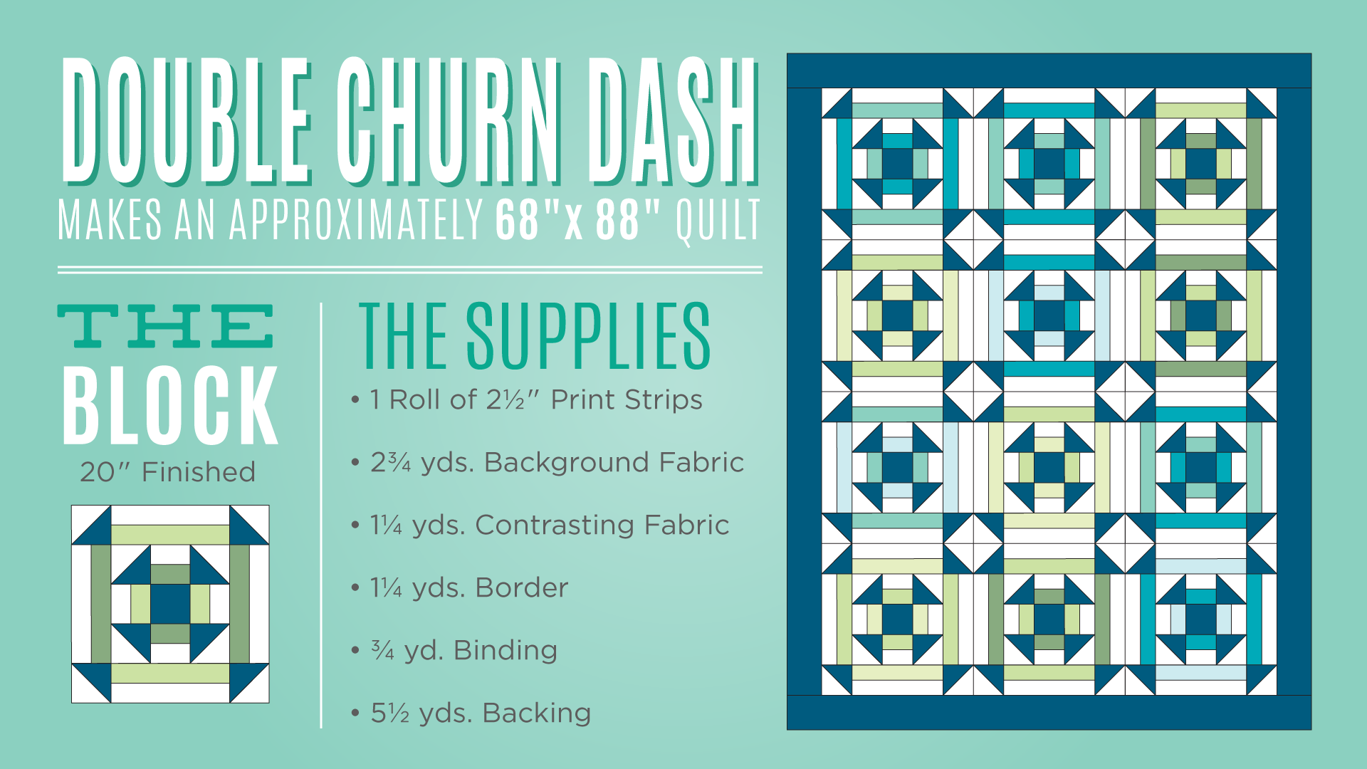 Double Churn Dash Quilt | Missouri Star Blog