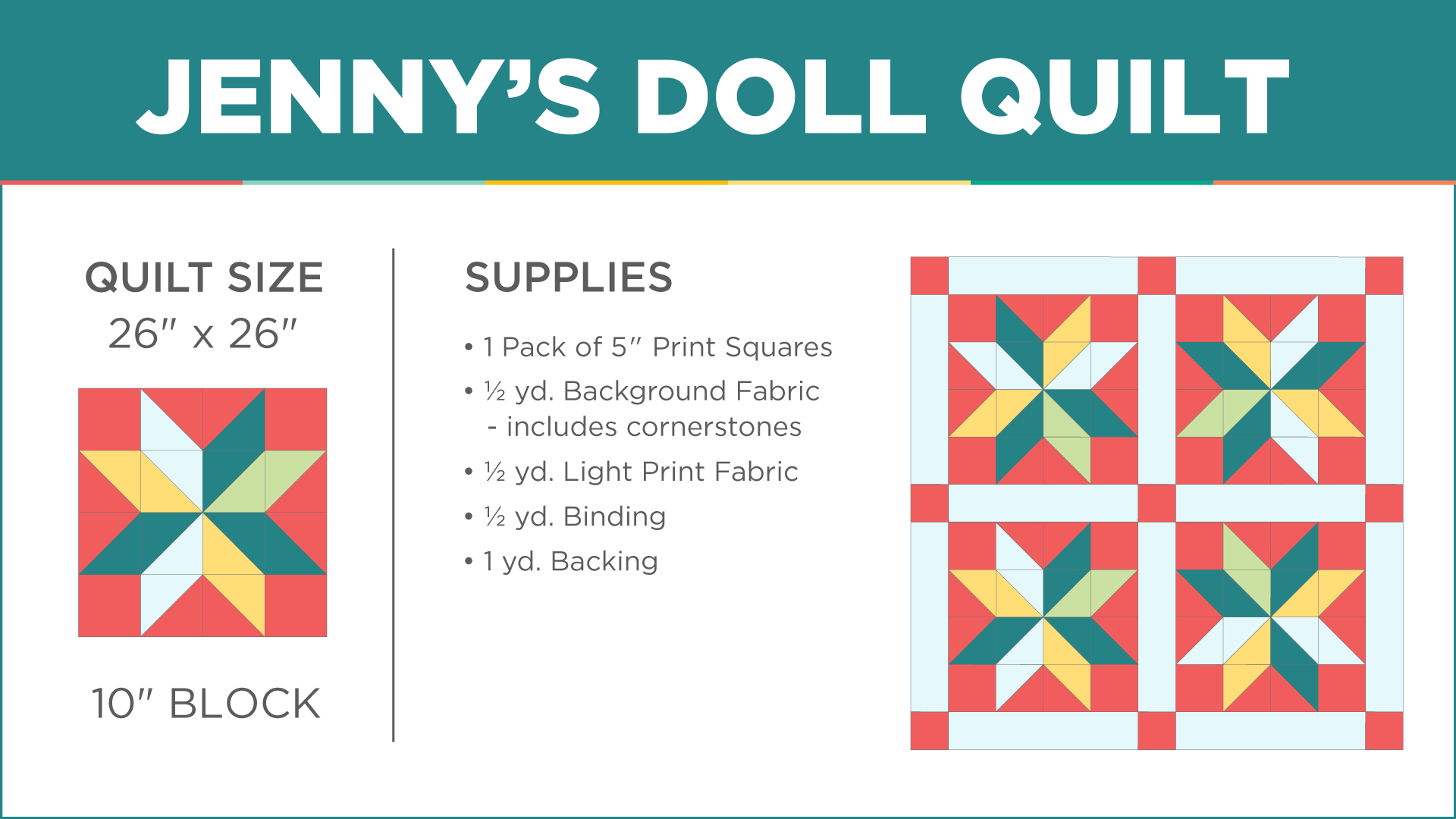 Jenny’s Doll Quilt | Missouri Star Blog