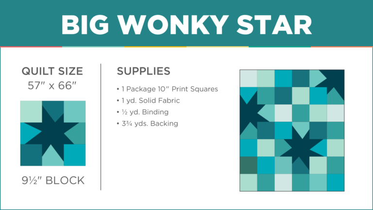 Big Wonky Stars Quilt | Missouri Star Blog