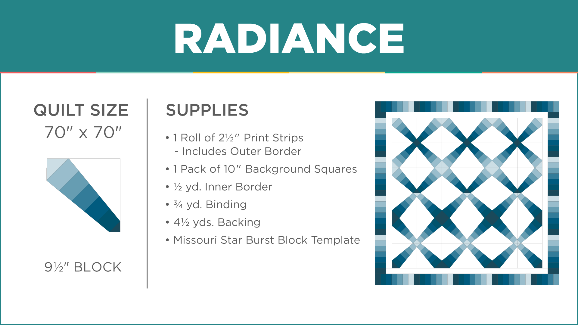 Radiance Quilt | Missouri Star Blog