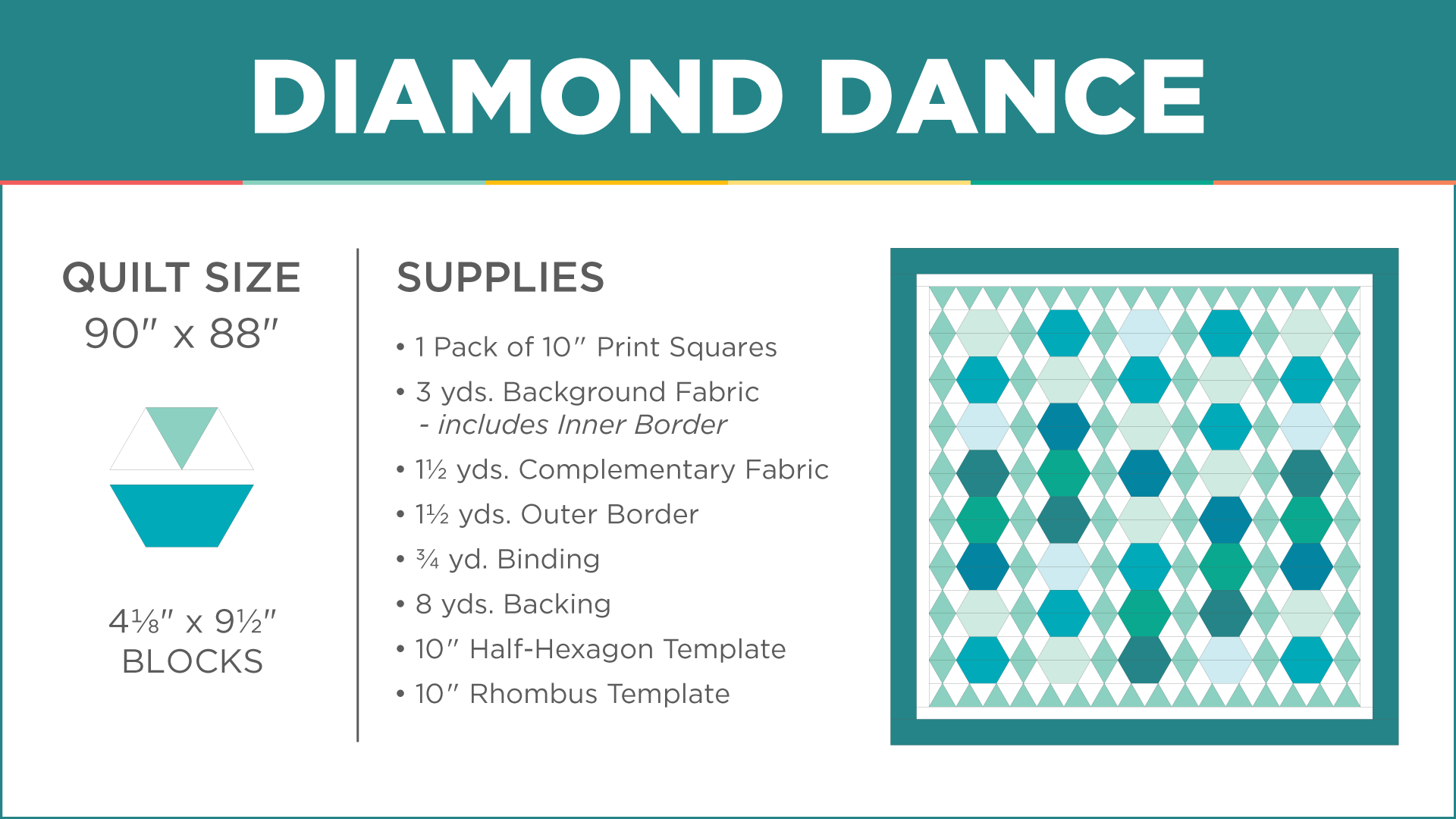 New Tutorial: Diamond Dance Quilt | Missouri Star Blog