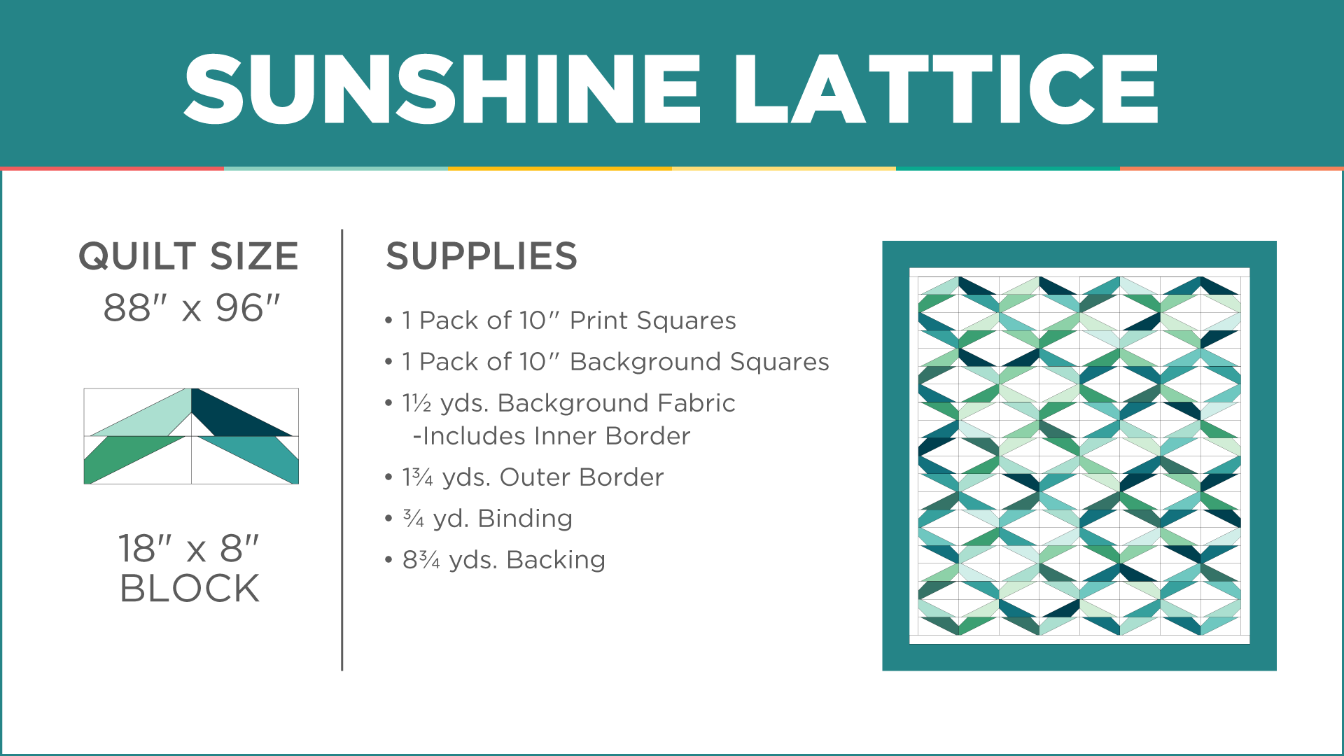 Sunshine Lattice Quilt | Missouri Star Blog