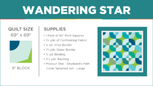 Wandering Star Quilt | Missouri Star Blog