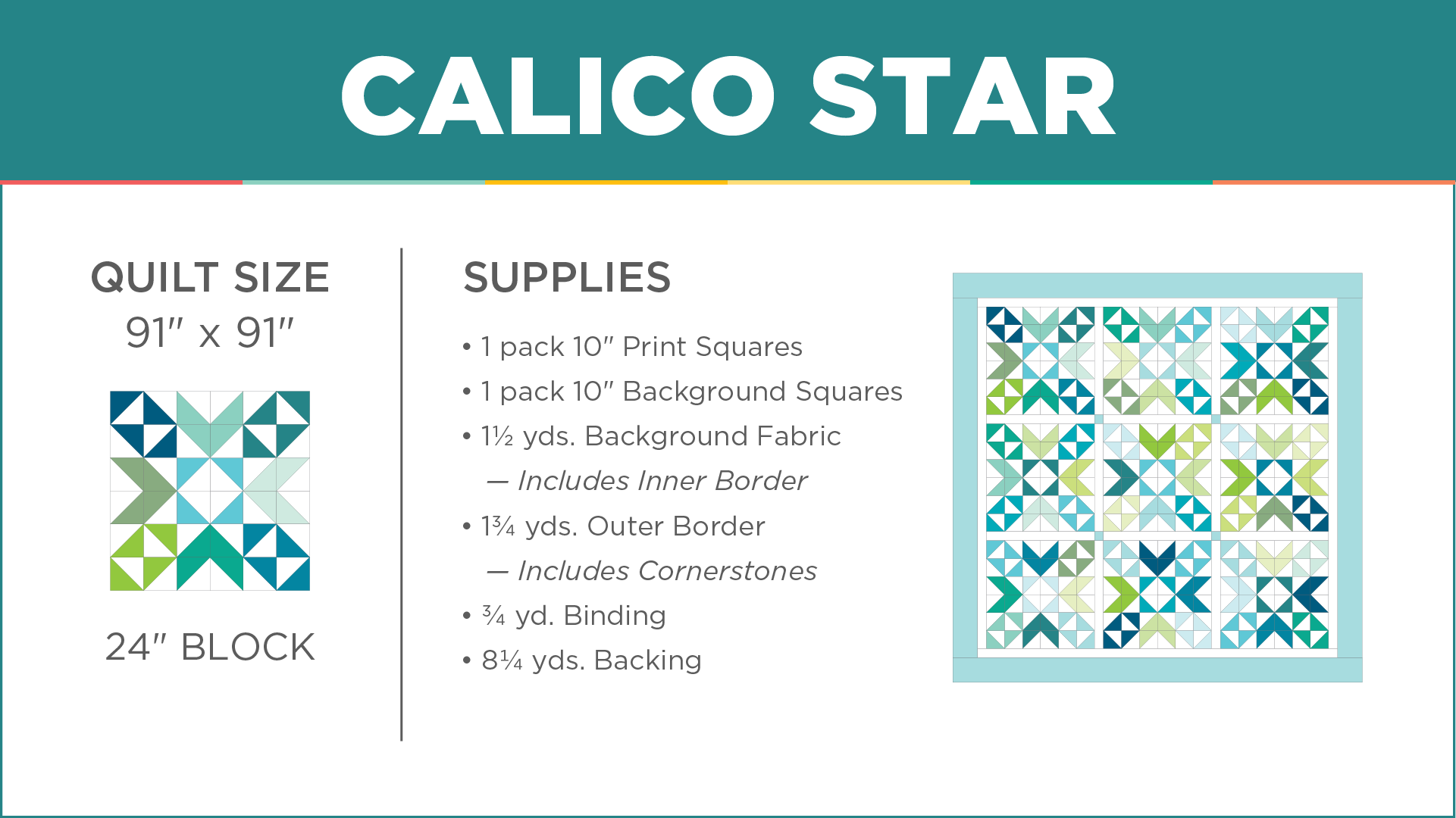 Calico Star Quilt | Missouri Star Blog