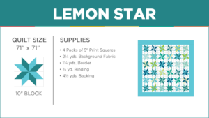 Lemon Star Quilt | Missouri Star Blog
