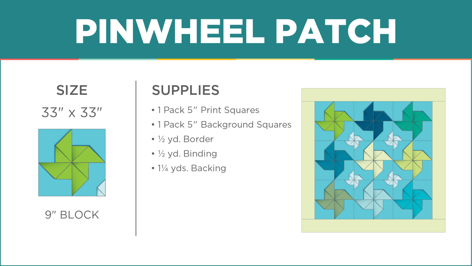 Triple Play! 3D Pinwheels Tutorial | Missouri Star Blog