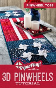 Triple Play! 3D Pinwheels Tutorial | Missouri Star Blog