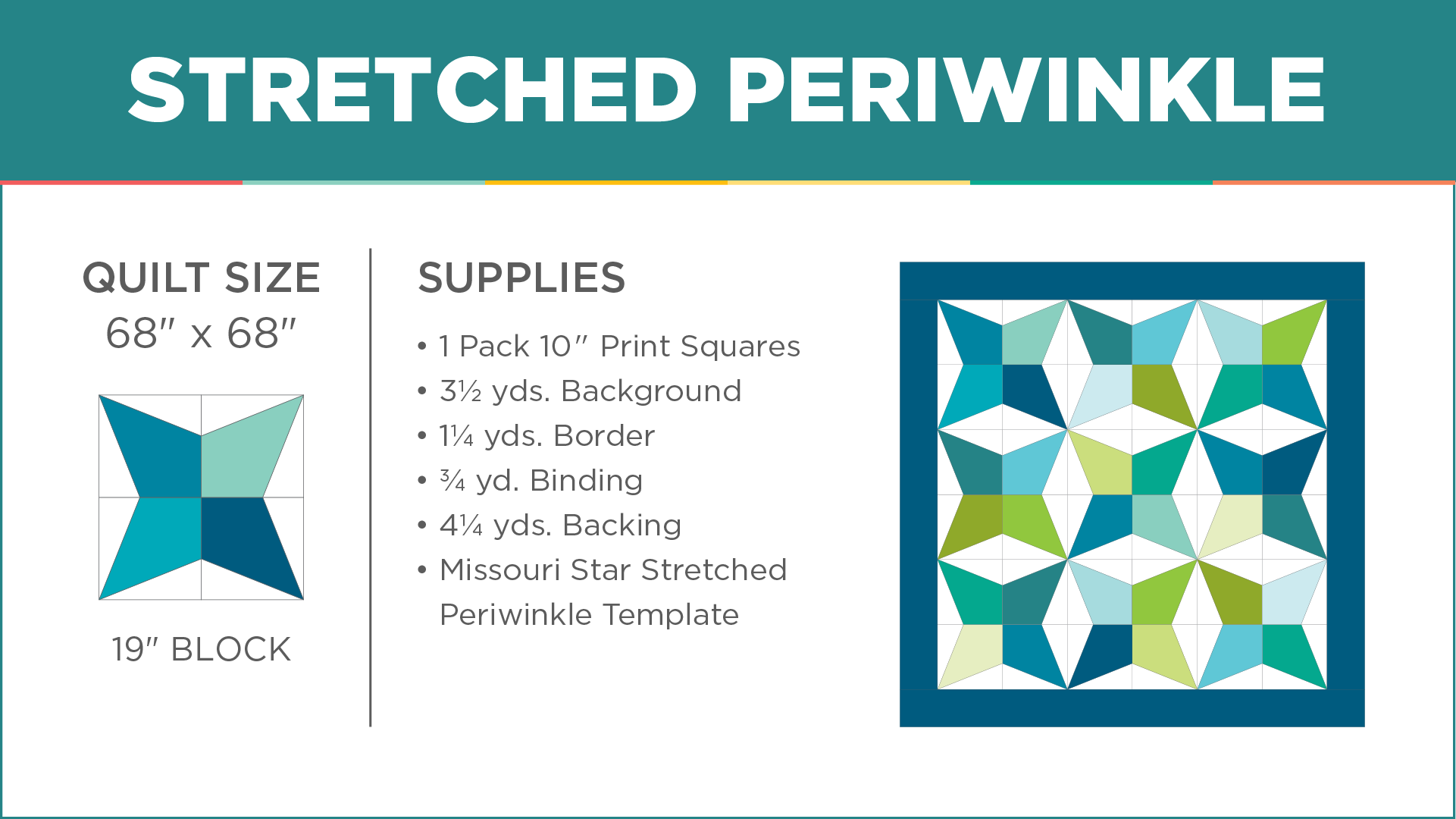 Stretched Periwinkle Quilt | Missouri Star Blog