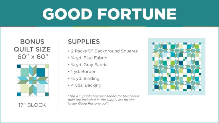 Good Fortune Quilt | Missouri Star Blog